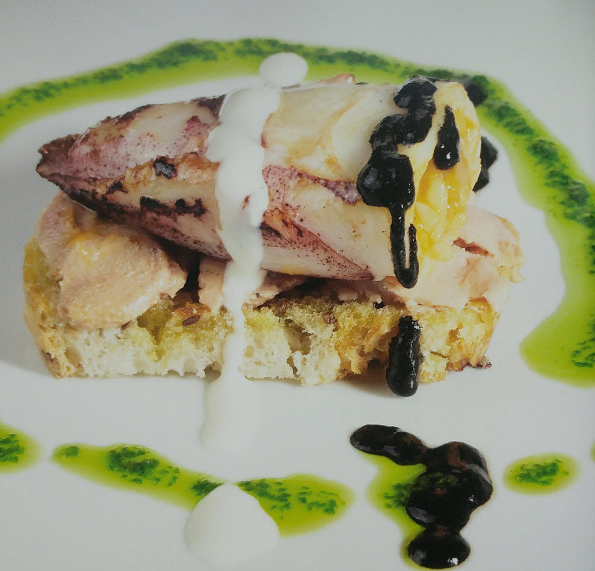 Chipirón relleno de arroz cremoso con foie | Blog | Calidad Gourmet