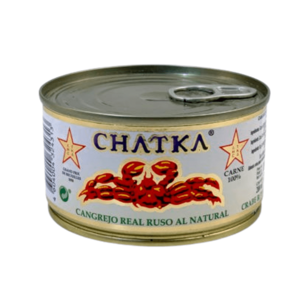 Russian king crab meat (100%), water, salt, preservatives, sulfite ...