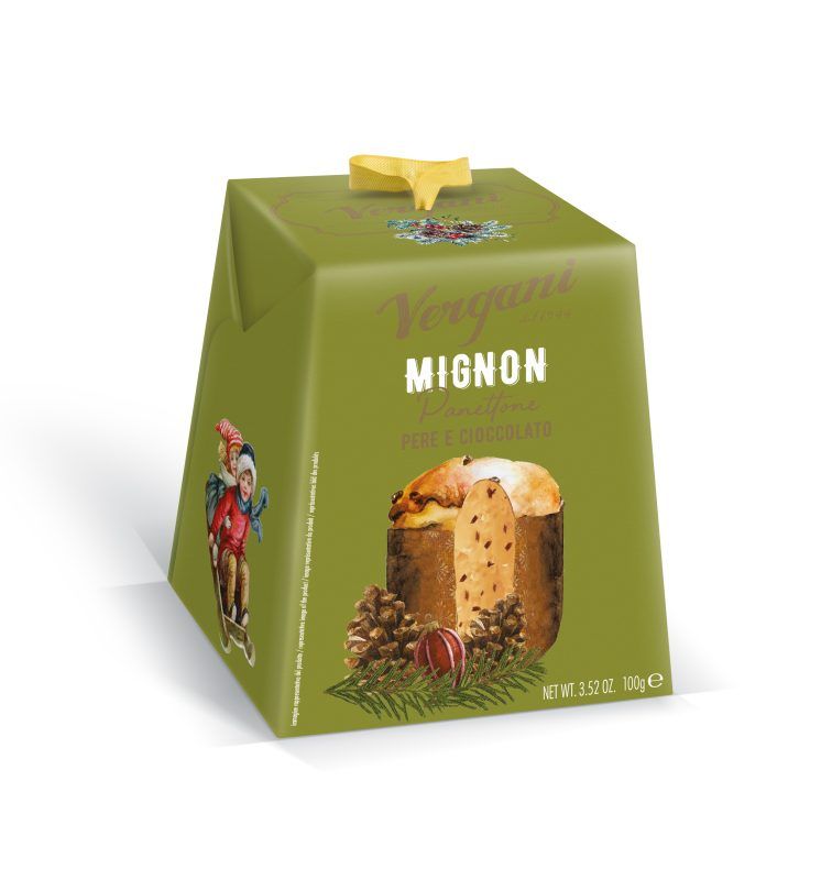 Panettone de pera y chocolate Mignon Vergani